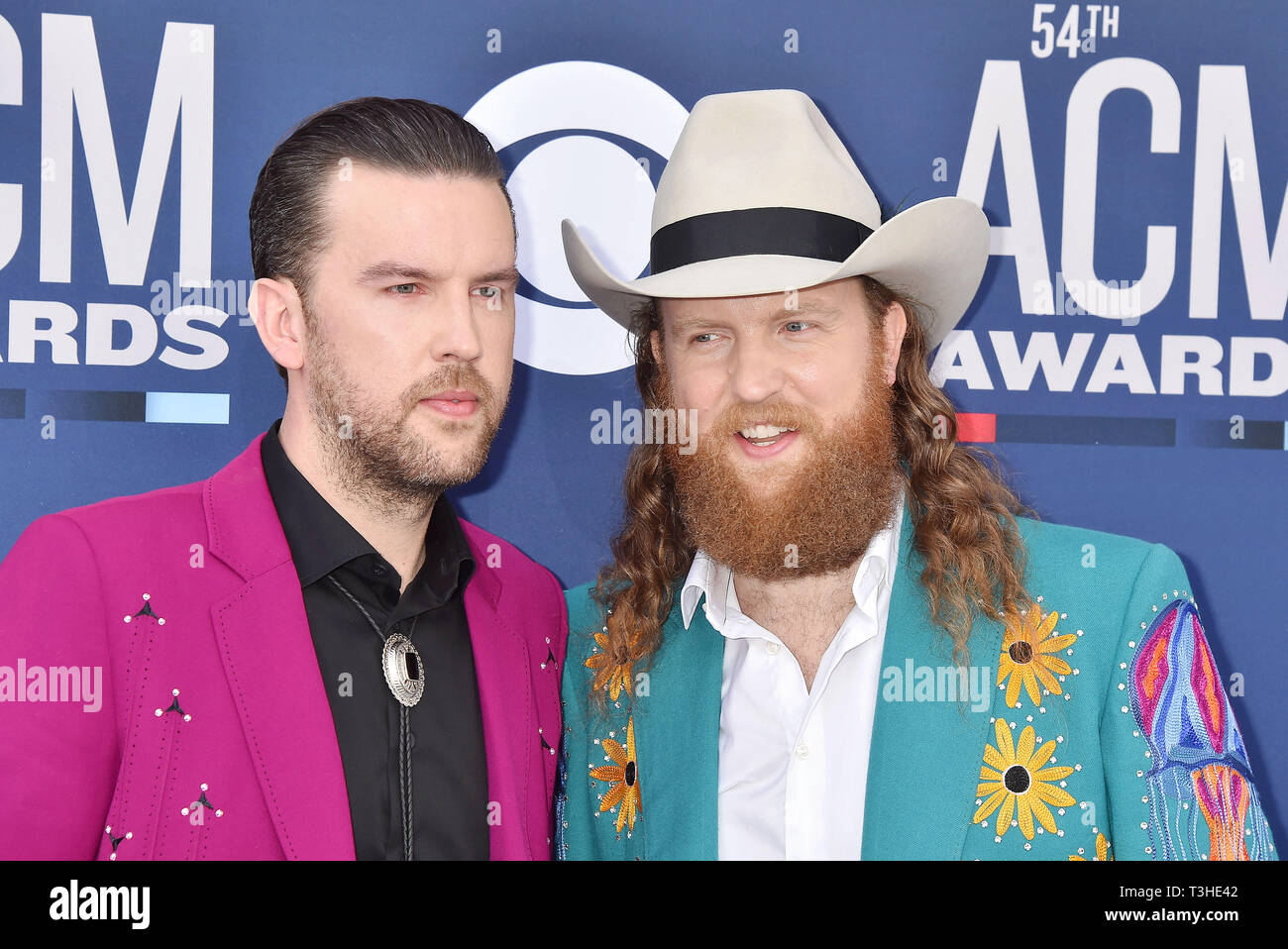 LAS VEGAS, CA - APRIL 07: T.J. Osborne (L) and John Osborne of Brothers ...