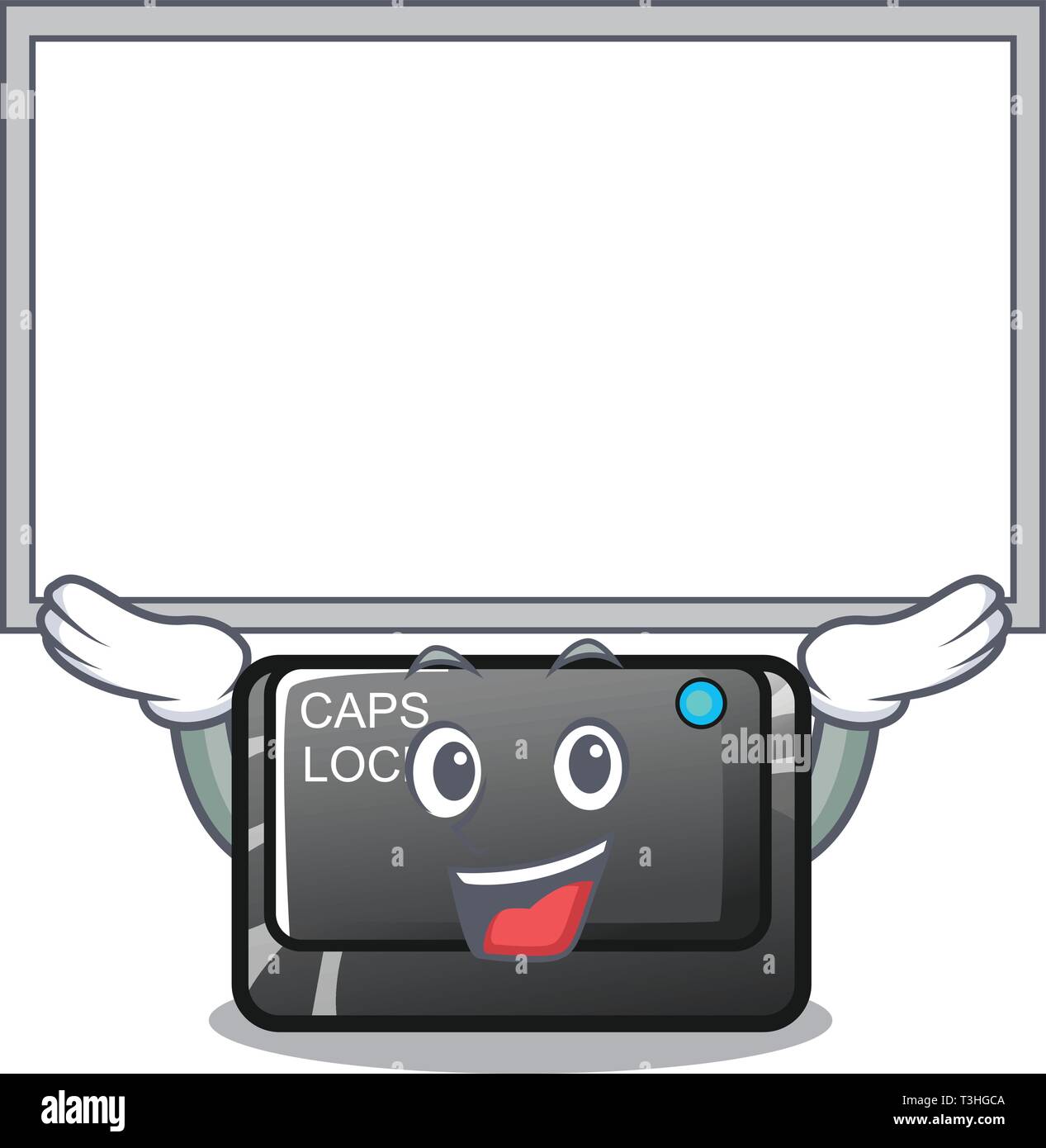 Up board capslock button on a computer cartoon Stock Vector Image & Art ...