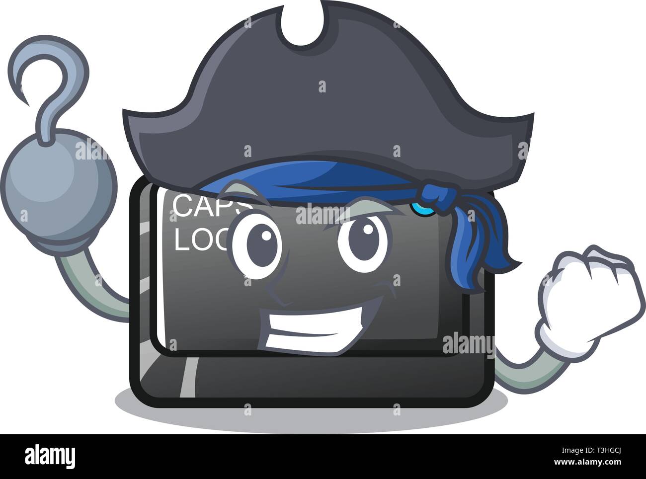 Pirate capslock button on a computer cartoon Stock Vector Image & Art ...