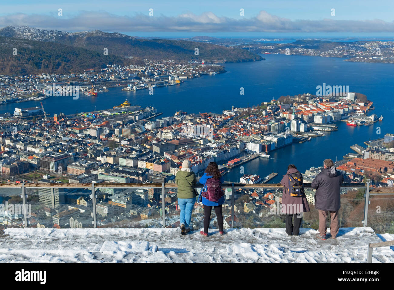 Mount floyen, bergen winter hi-res stock photography and images - Alamy