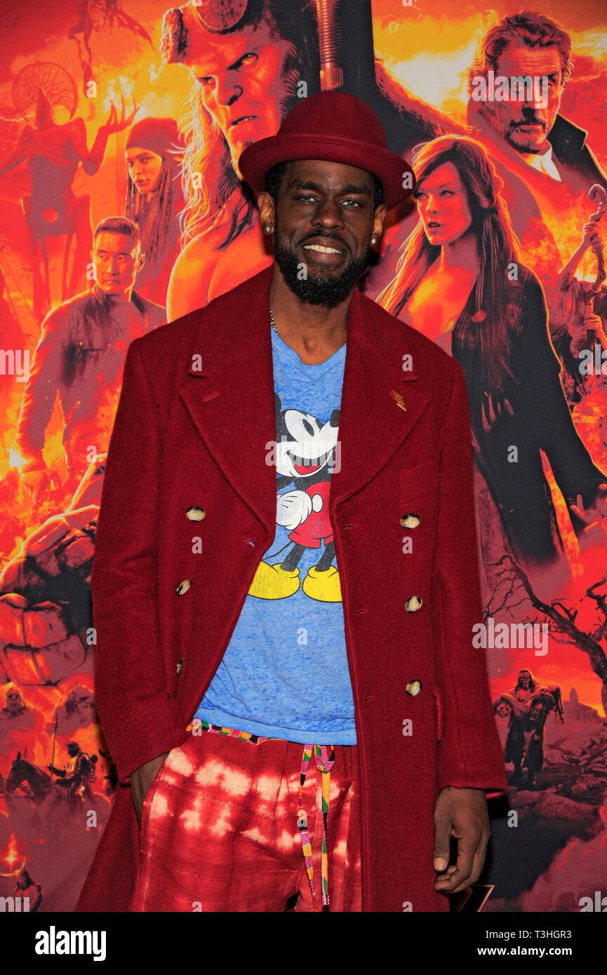 NEW YORK, NY - APRIL 09: Mustafa Shakir attends the 'Hellboy' New York ...