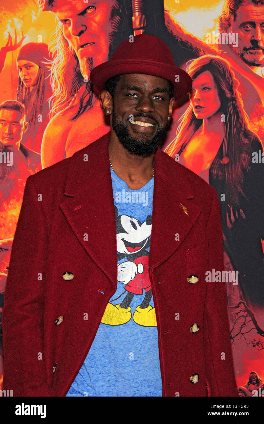 NEW YORK, NY - APRIL 09: Mustafa Shakir attends the 'Hellboy' New York ...