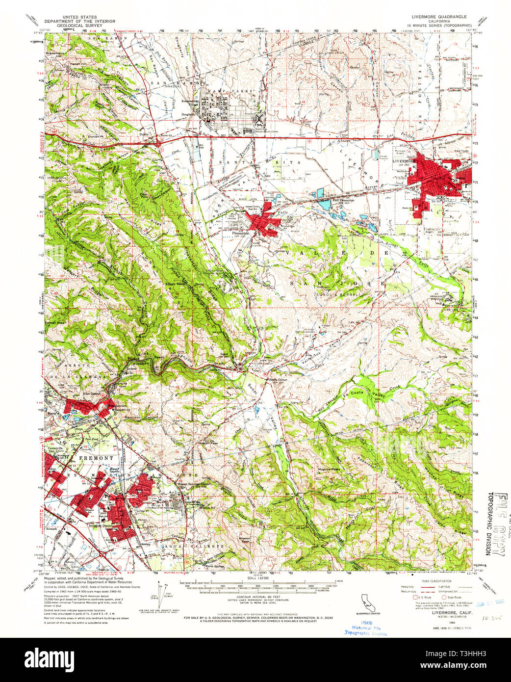 Map Of Livermore High Resolution Stock Photography and Images - Alamy