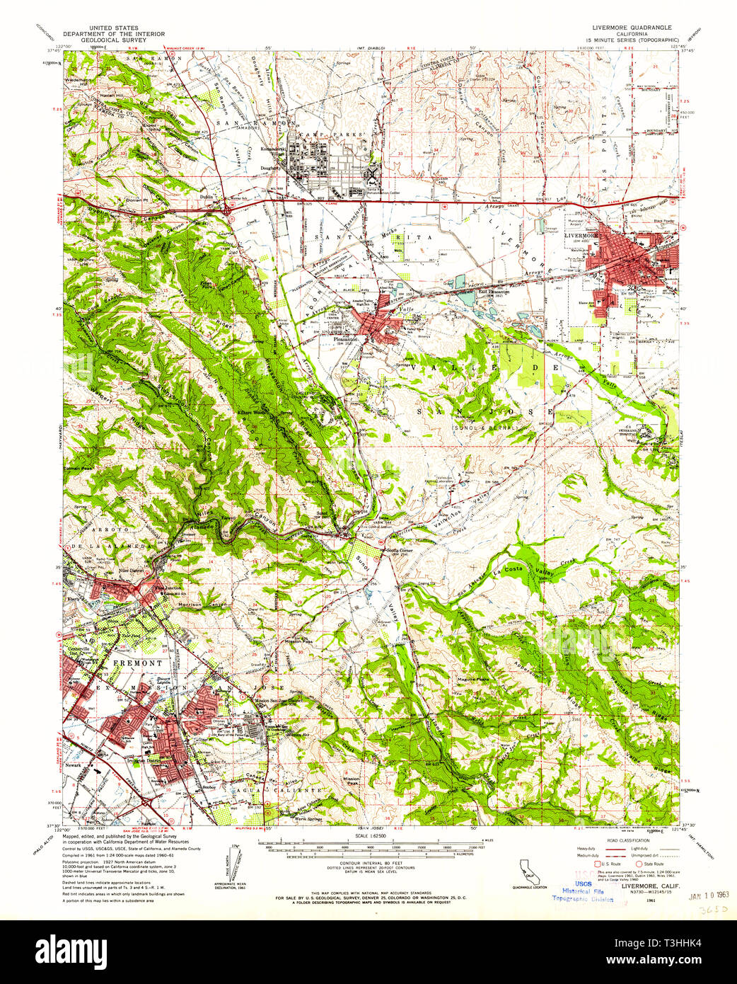 Map of livermore hi-res stock photography and images - Alamy