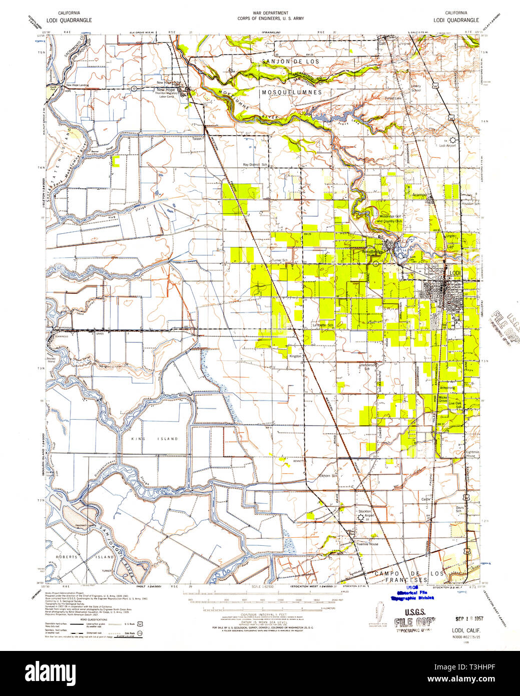 Map of lodi hi-res stock photography and images - Alamy