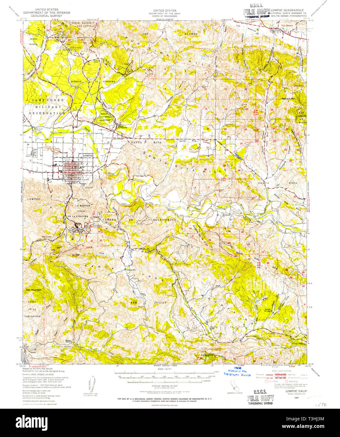 Lompoc map hi-res stock photography and images - Alamy