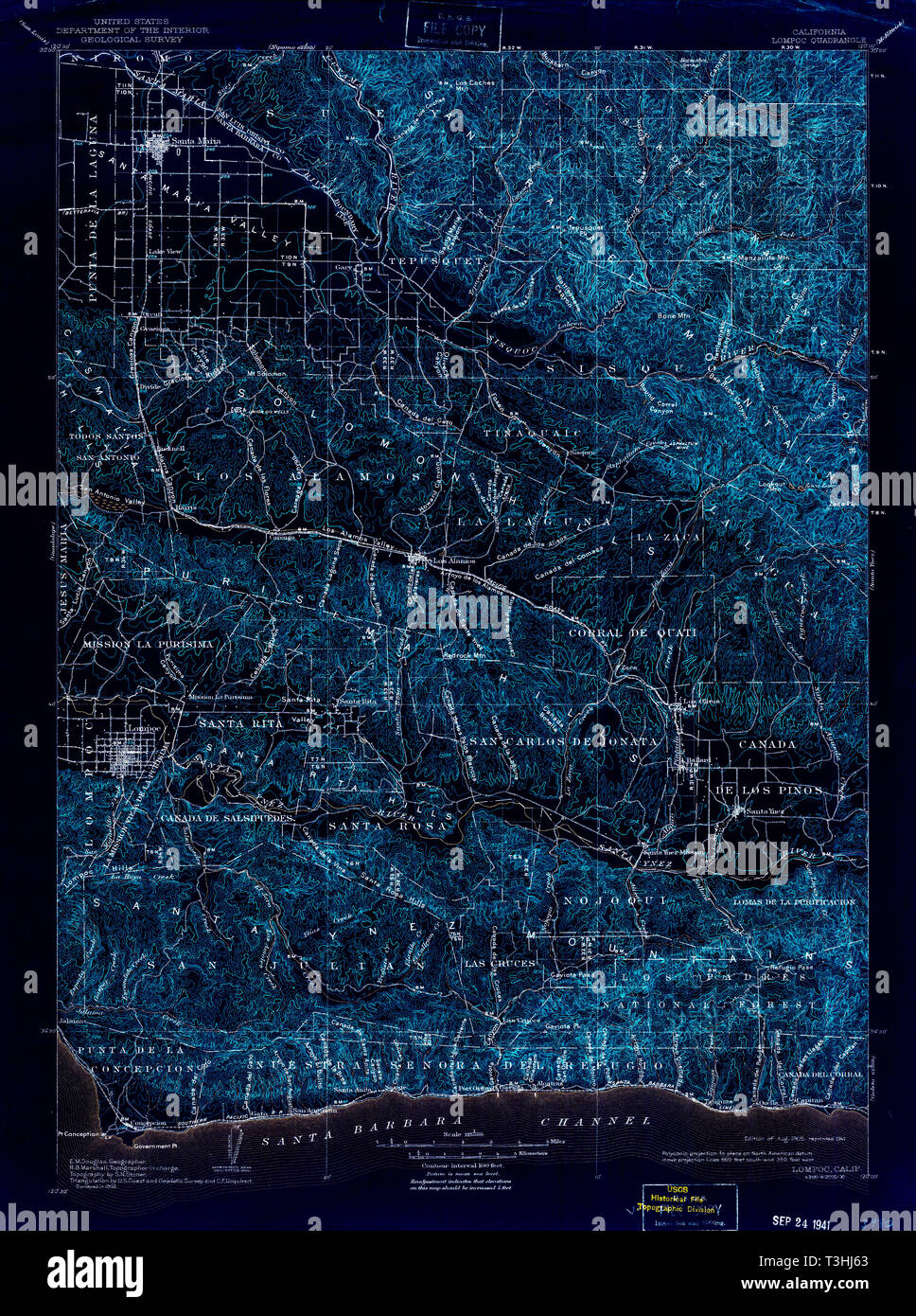 Map of lompoc hi-res stock photography and images - Alamy