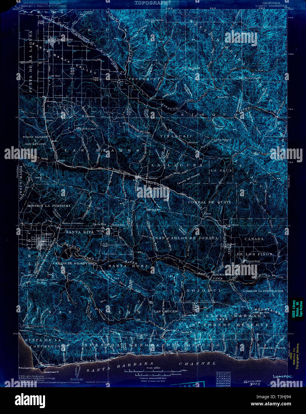 Lompoc map hi-res stock photography and images - Alamy