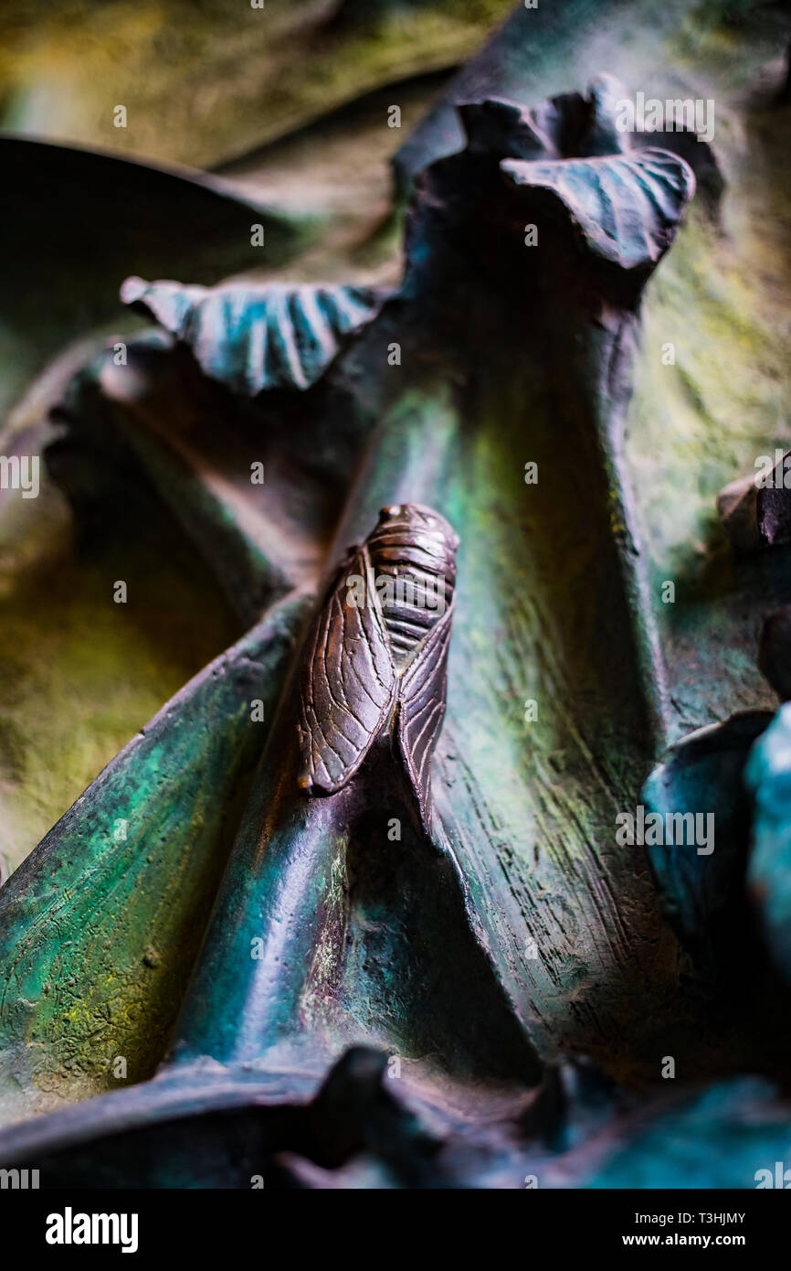 BARCELONA, SPAIN - 13 JANUARY 2018: Elements of insects, flowers, birds ...