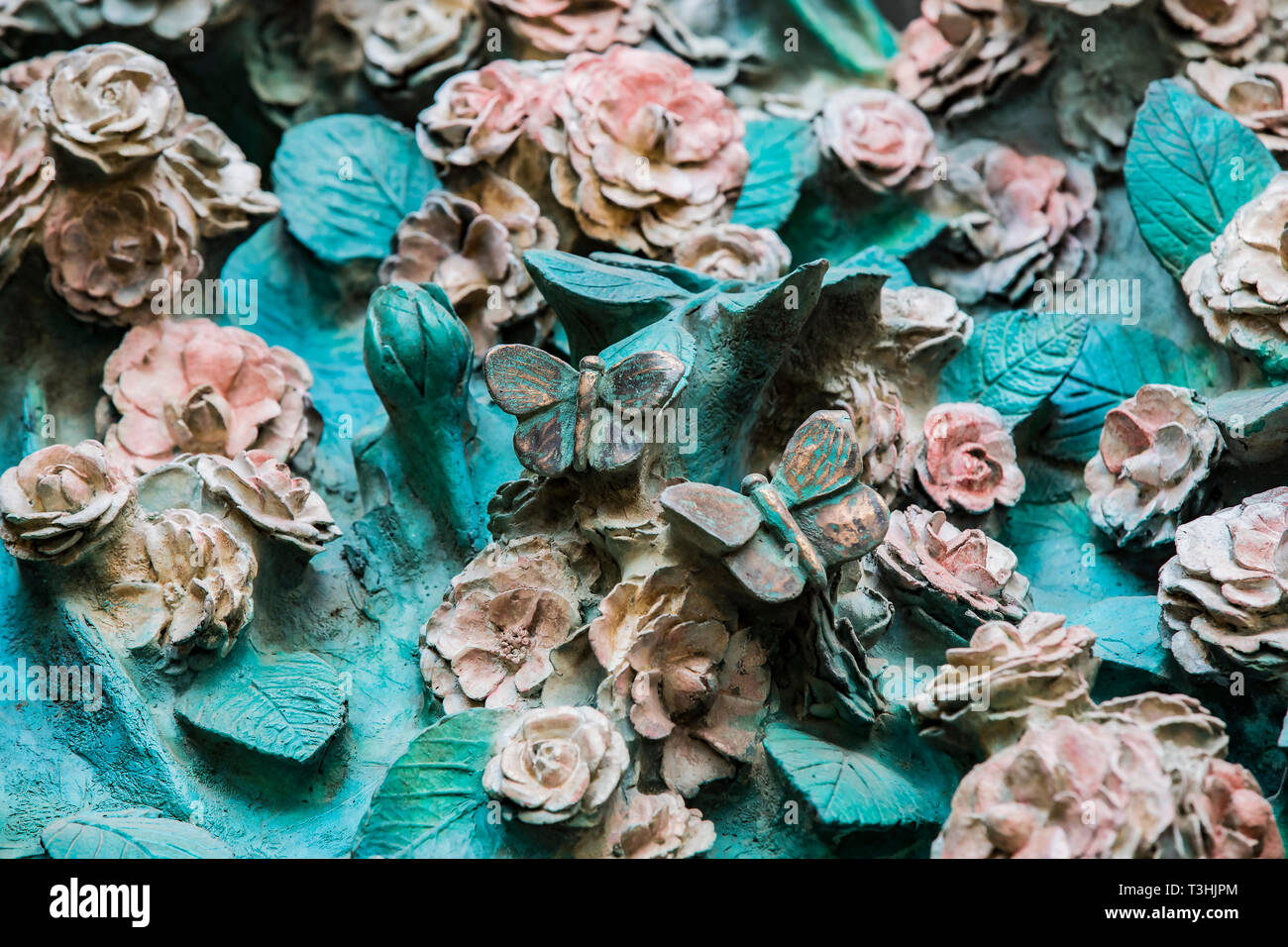 BARCELONA, SPAIN - 13 JANUARY 2018: Elements of insects, flowers, birds ...