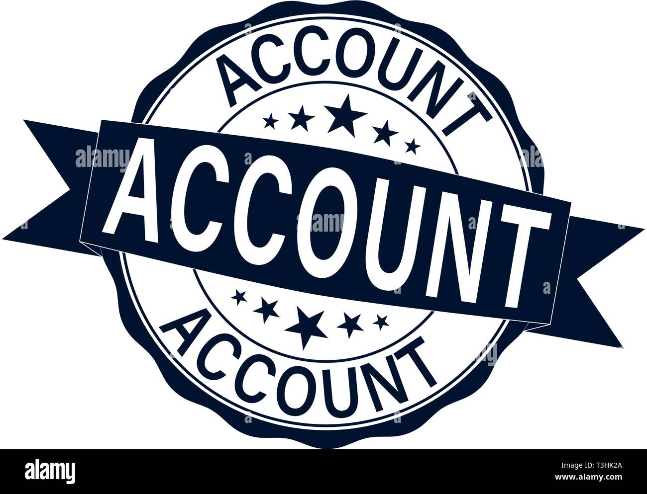 black Account grunge style stamp on white Stock Vector Image & Art - Alamy