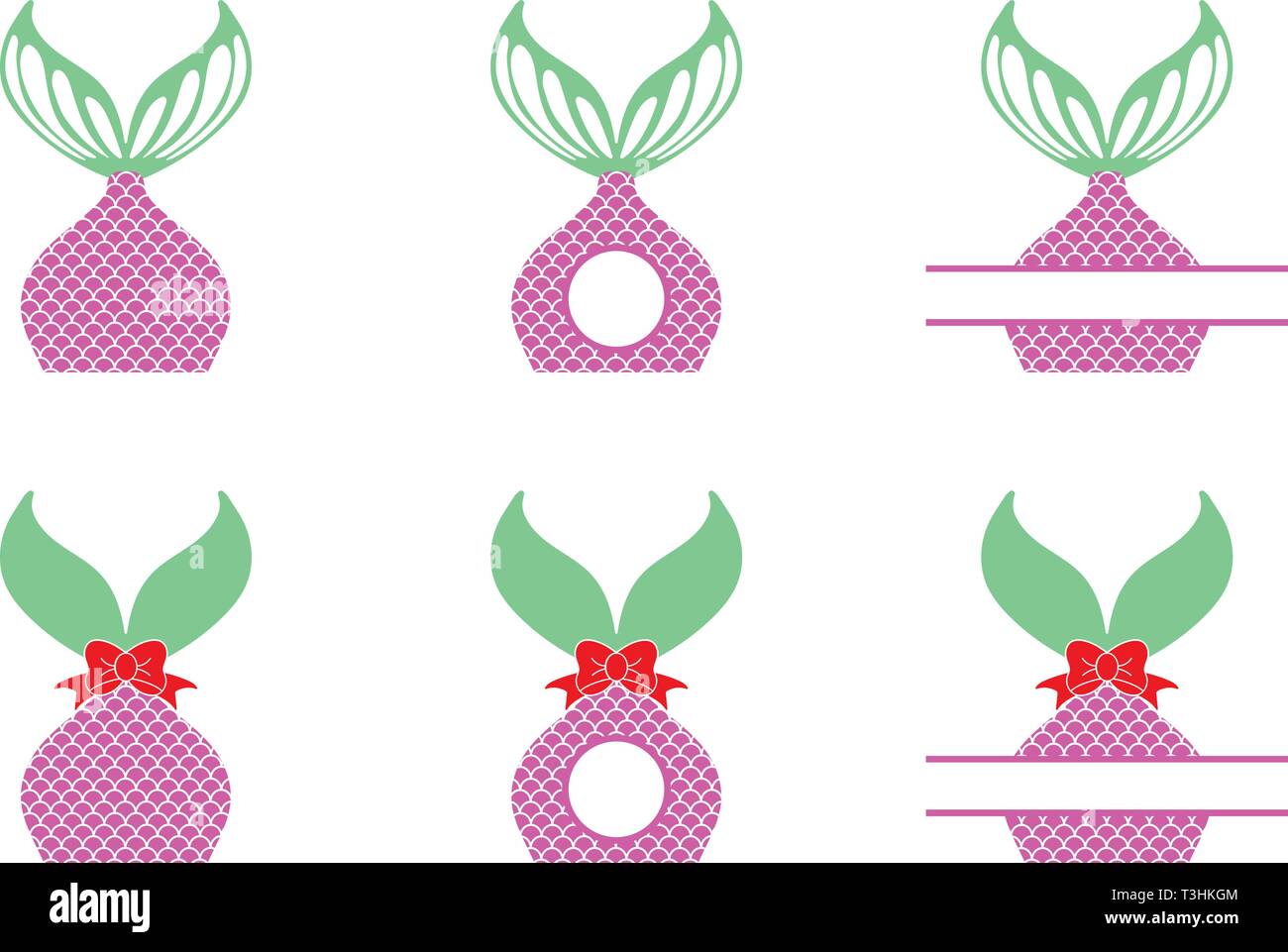 Mermaid monogram hi-res stock photography and images - Alamy