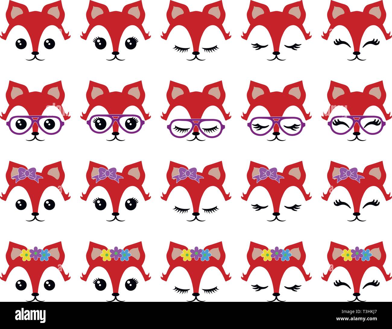 Fox vector vectors hi-res stock photography and images - Alamy