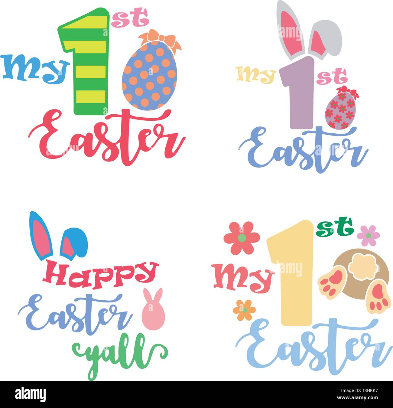 My First Easter Set Stock Vector Image & Art - Alamy