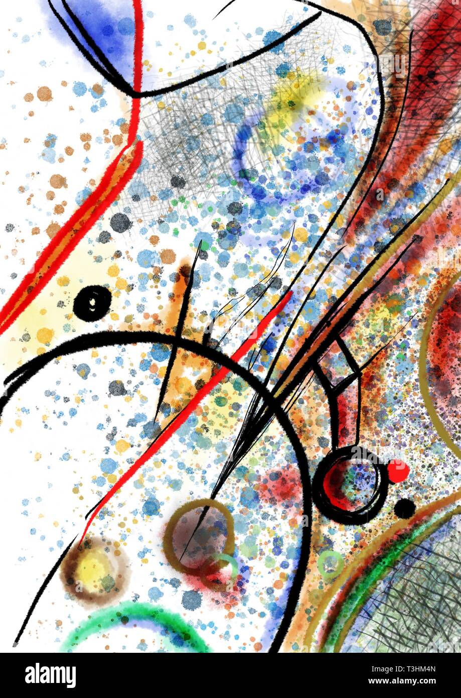 Kandinsky Geometric Painting High Resolution Stock Photography and ...
