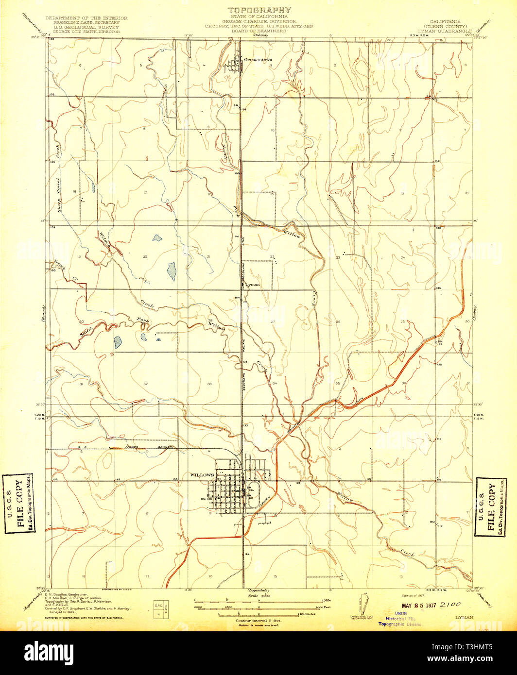 Map of lyman hi-res stock photography and images - Alamy