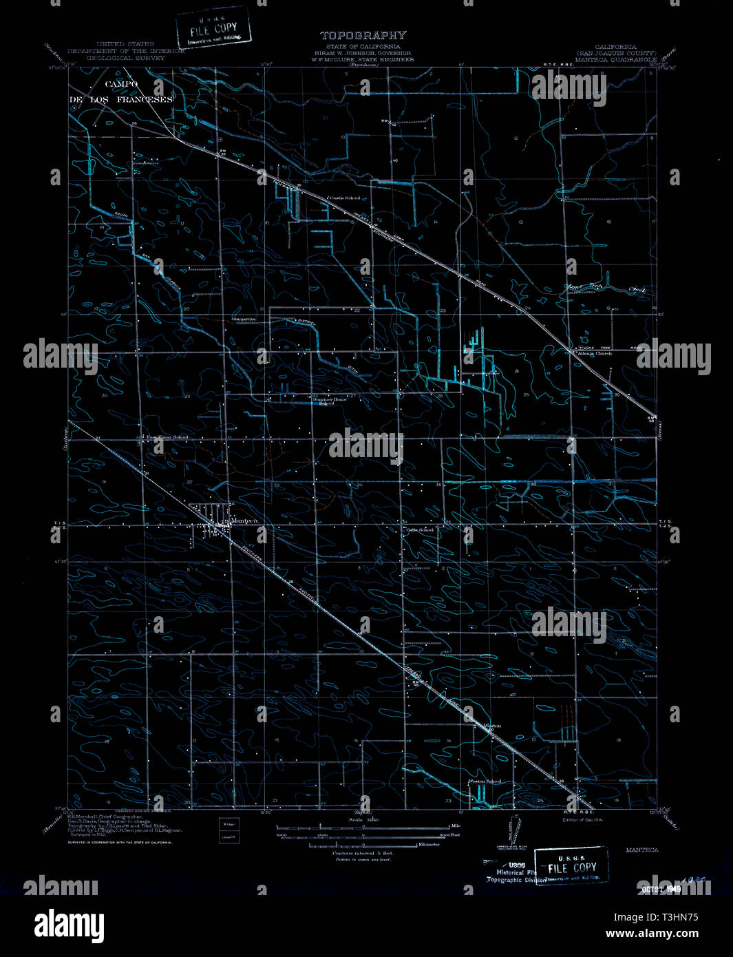 Map of manteca hi-res stock photography and images - Alamy