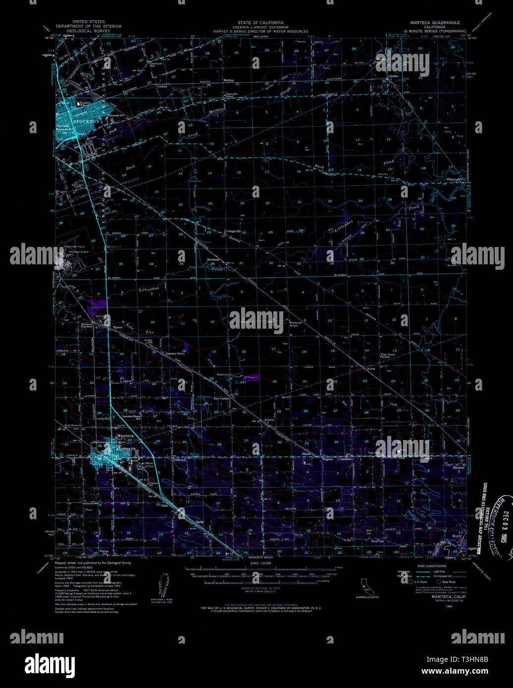 Map of manteca hi-res stock photography and images - Alamy