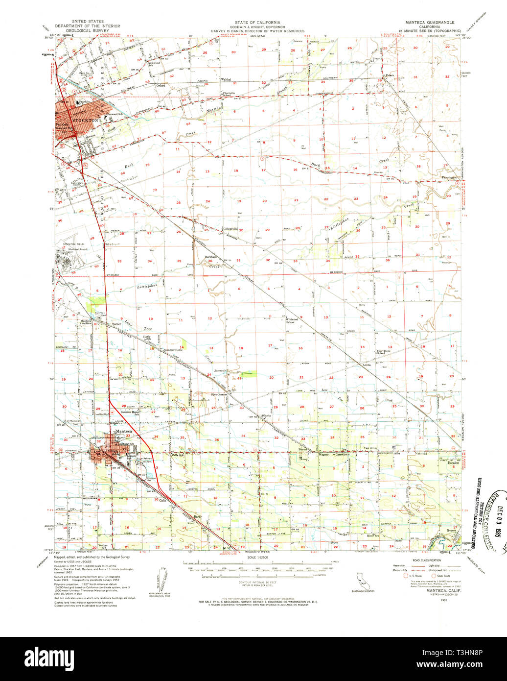 Map of manteca hi-res stock photography and images - Alamy