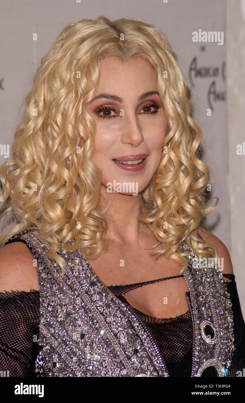 LOS ANGELES, CA. January 09, 2002: Singer CHER at the American Music ...