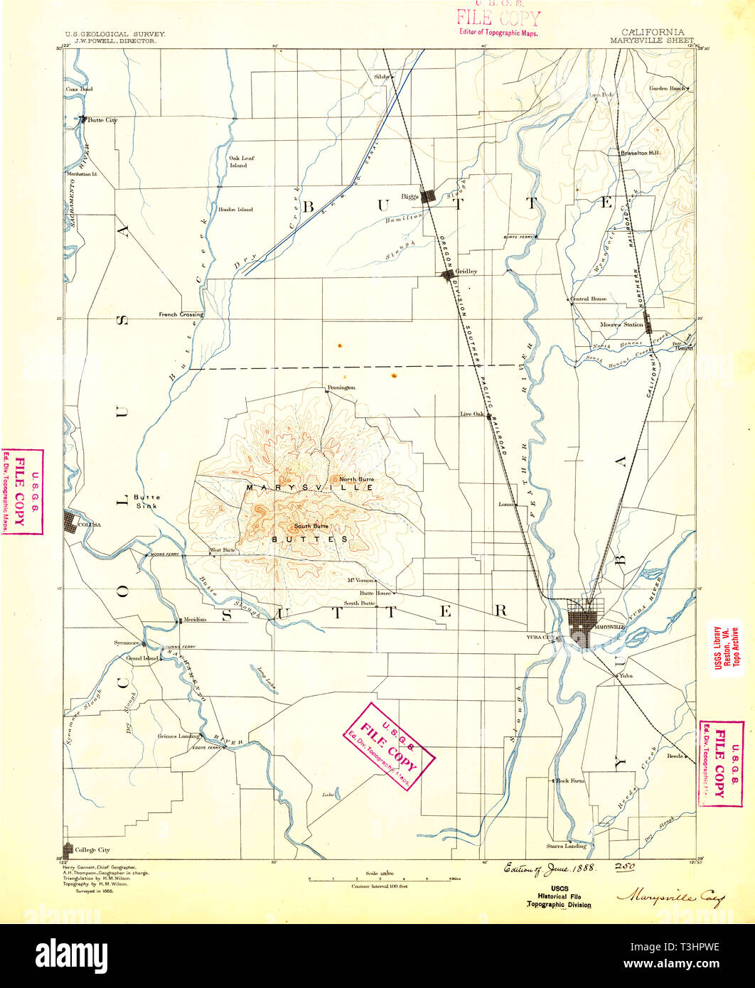 Map of marysville hi-res stock photography and images - Alamy