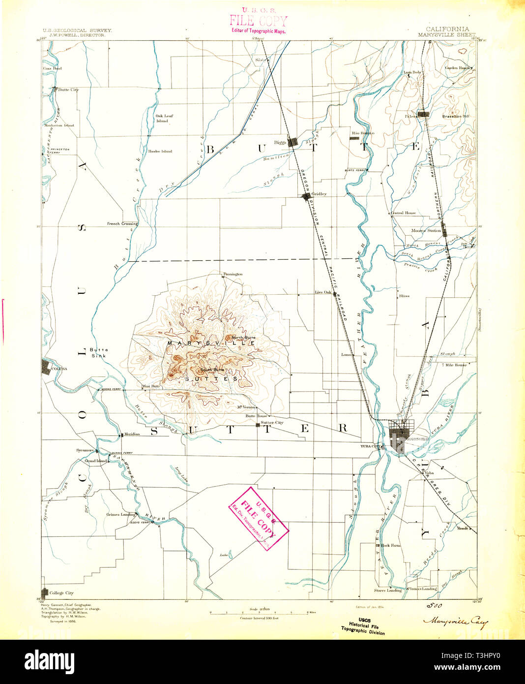 Map of marysville hi-res stock photography and images - Alamy