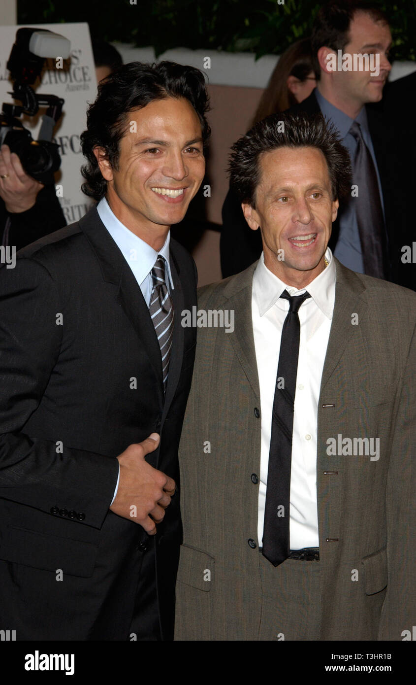 LOS ANGELES, CA. January 11, 2002: Actor BENJAMIN BRATT (left ...
