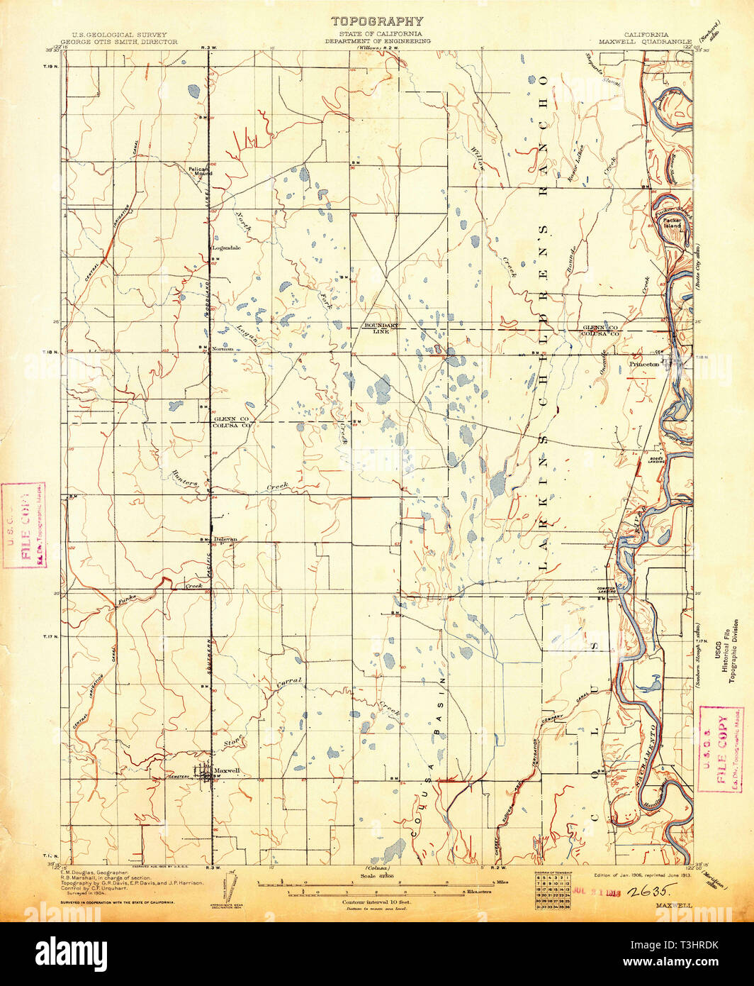 Map of maxwell hi-res stock photography and images - Alamy