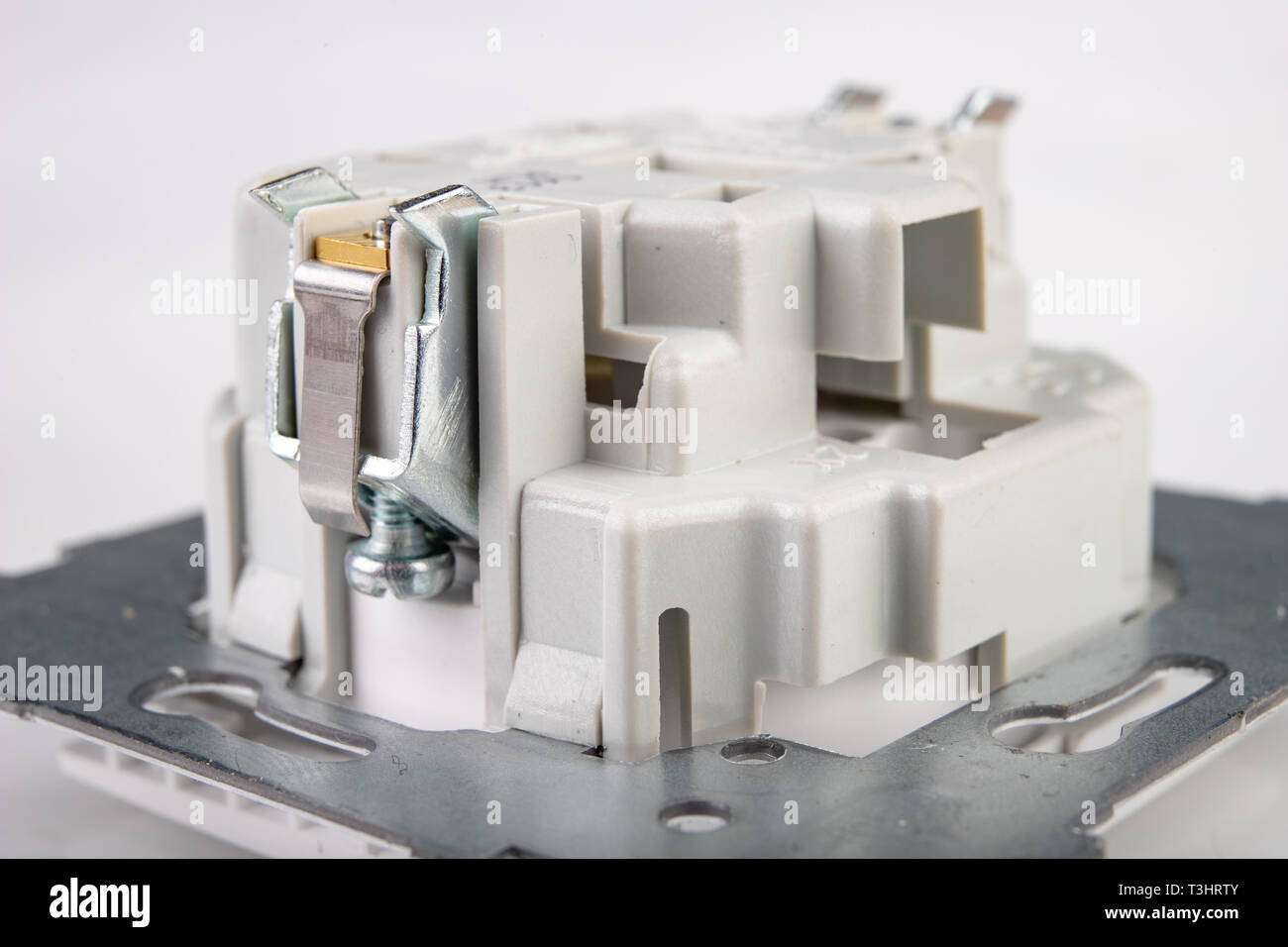 Unscrewed electrical socket. Accessories and components for the ...