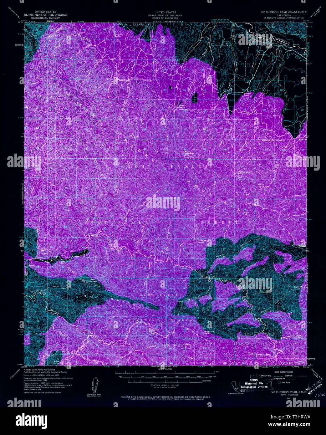 Map of mcpherson hi-res stock photography and images - Alamy