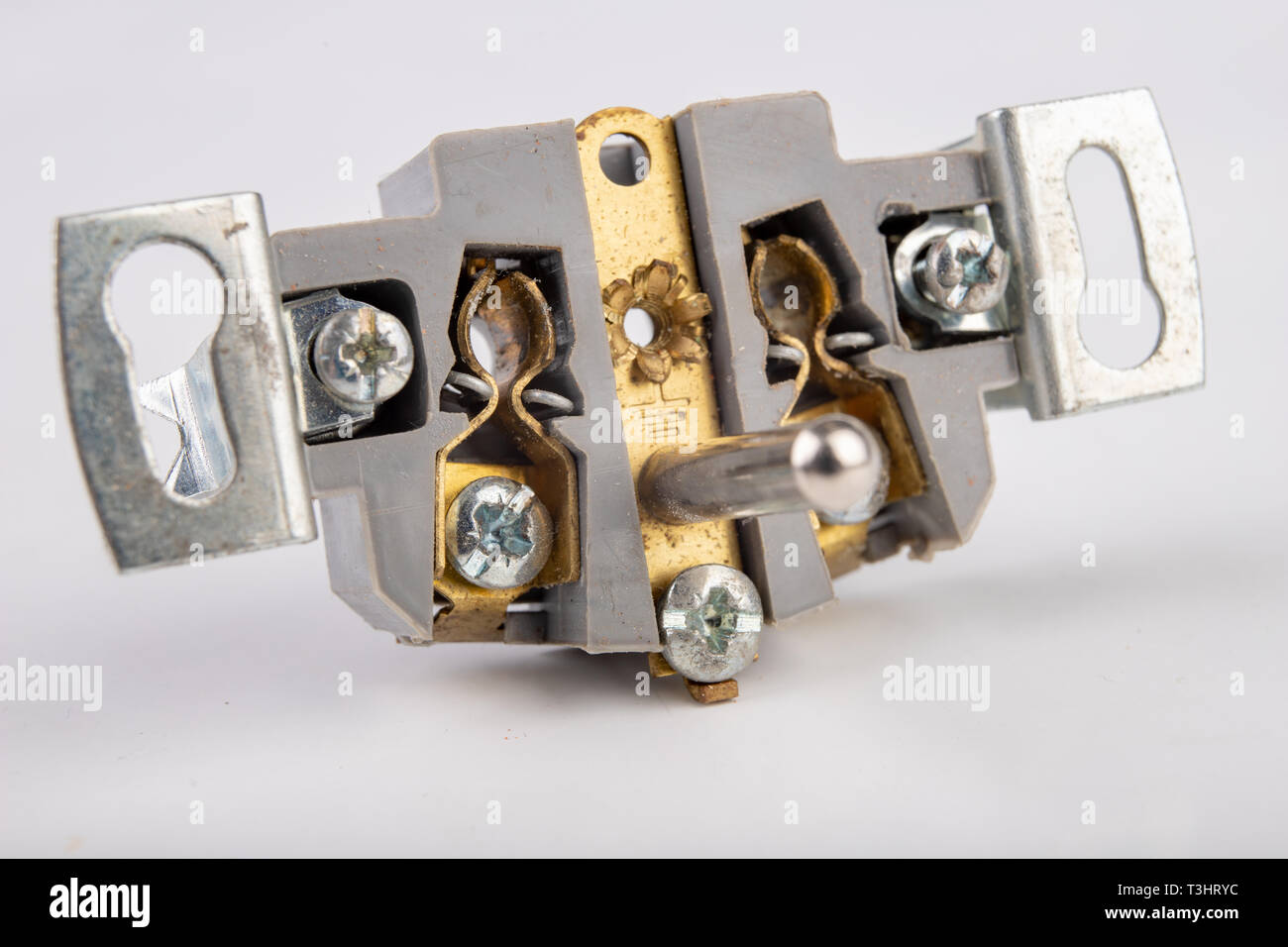 Unscrewed electrical socket. Accessories and components for the ...