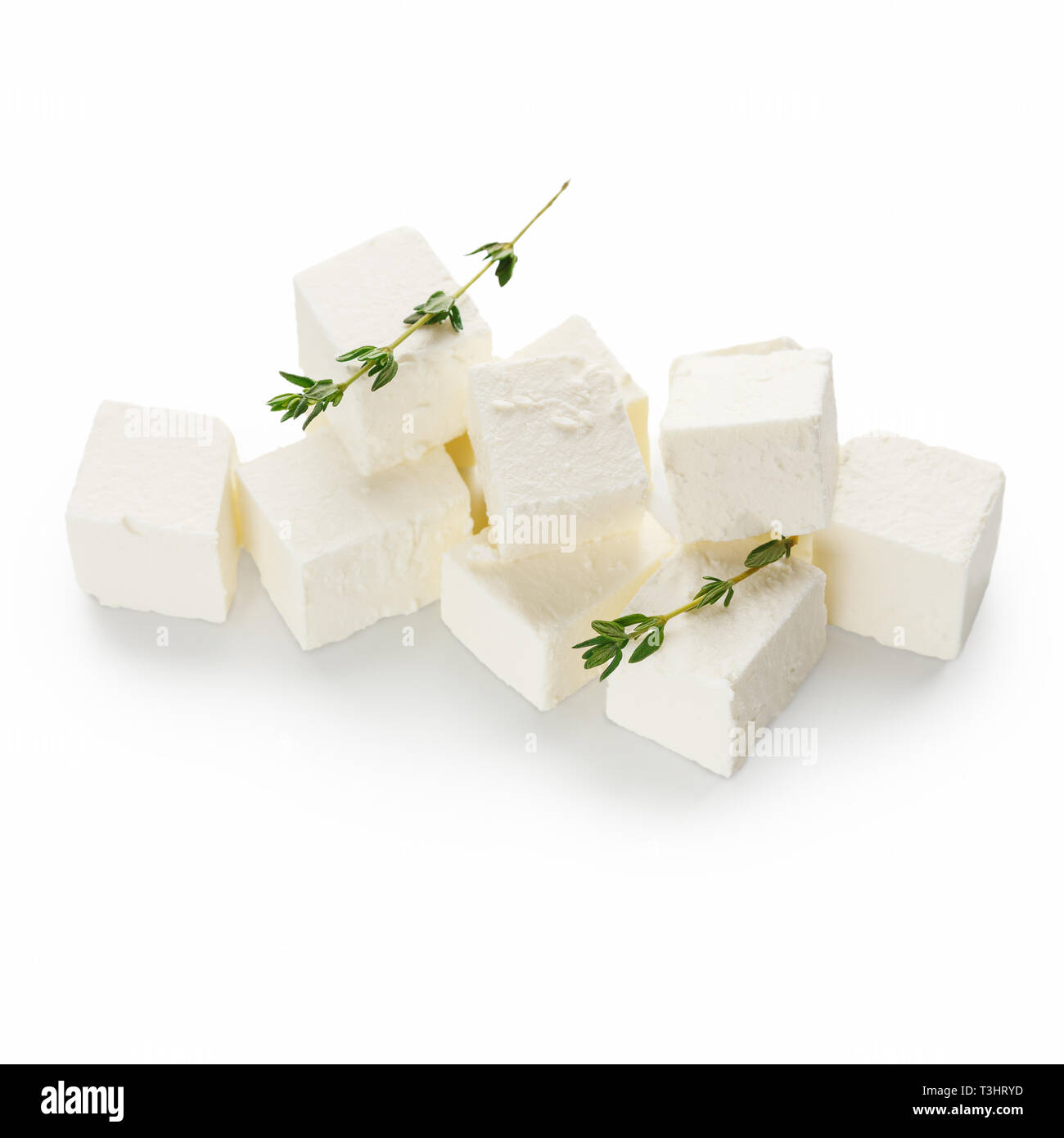 Greek salad feta cubes hi-res stock photography and images - Alamy