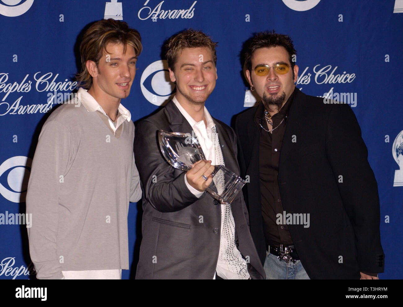 LOS ANGELES, CA. January 13, 2002: *NSYNC stars JC CHASEZ (left), LANCE ...