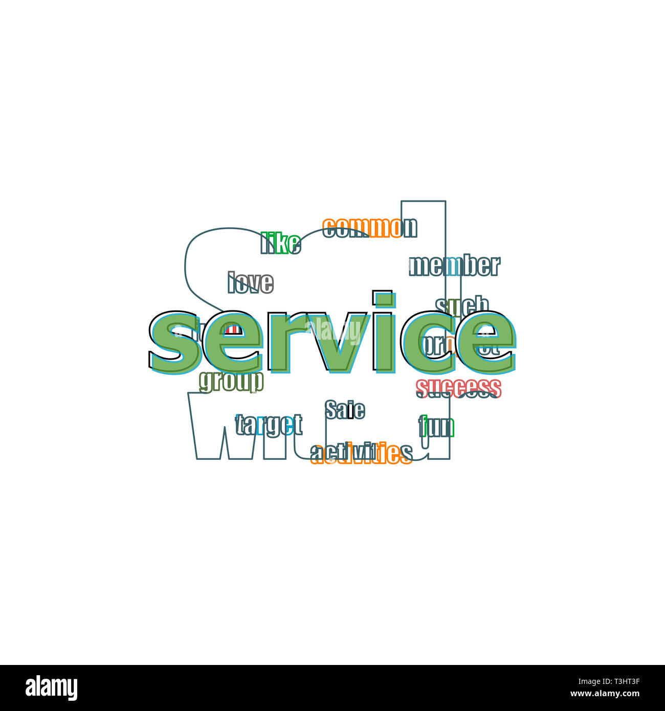 Text Service. Business concept . Logo design template elements for your ...