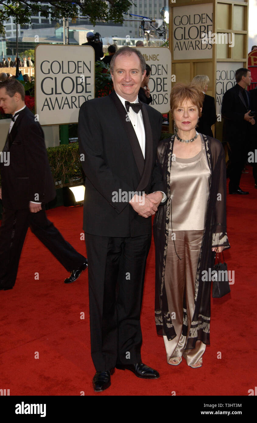 LOS ANGELES, CA. January 20, 2002: Actor JIM BROADBENT & wife at the ...
