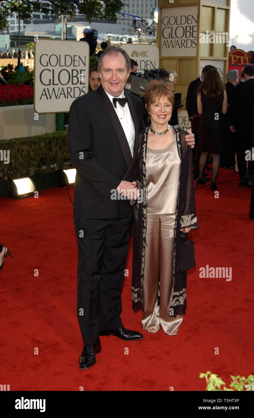 LOS ANGELES, CA. January 20, 2002: Actor JIM BROADBENT & wife at the ...