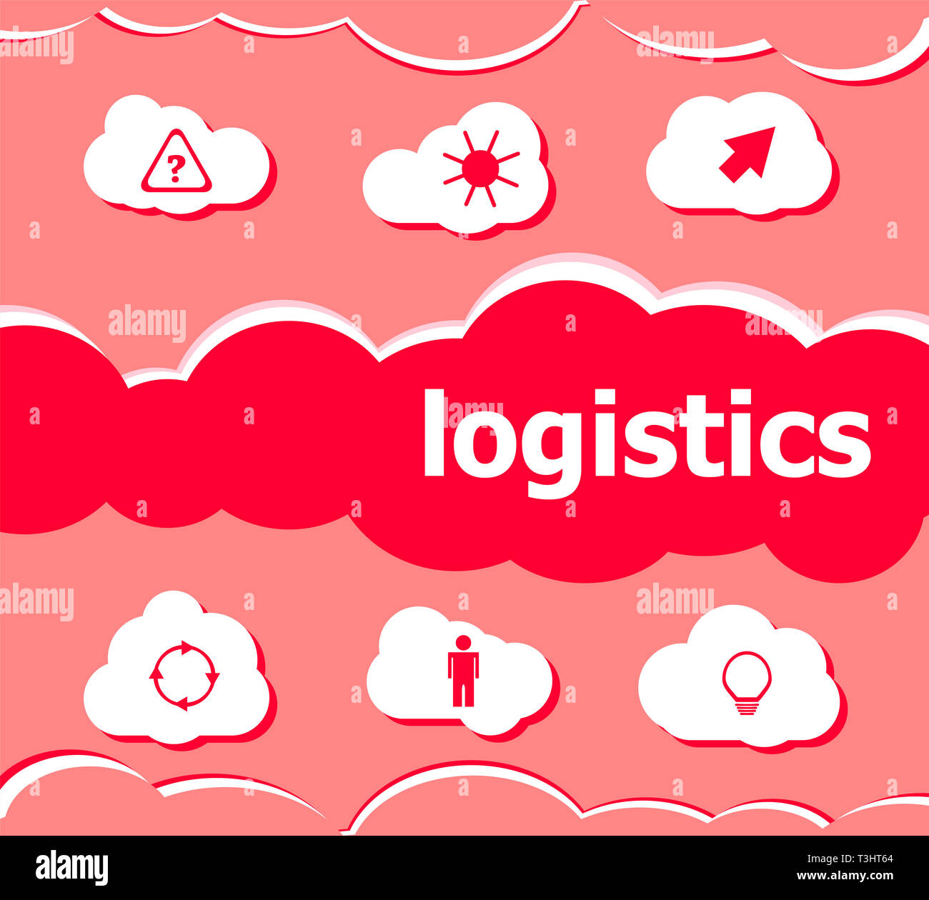 logistics word on digital screen. business concept Stock Photo - Alamy