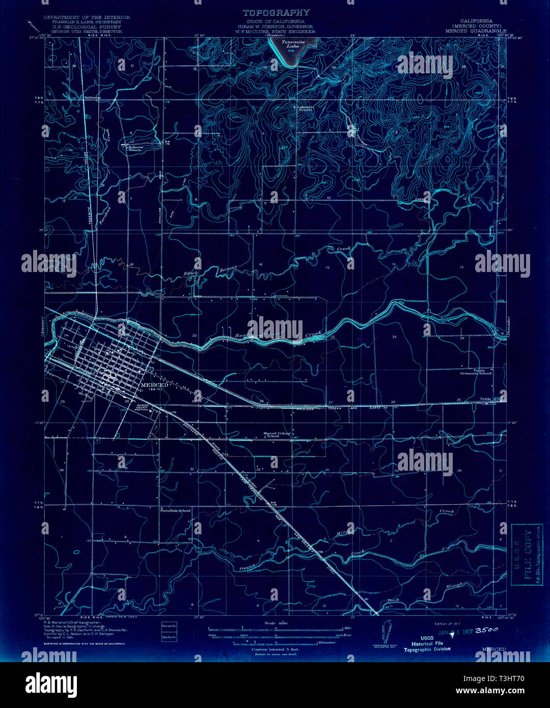 Map of merced hi-res stock photography and images - Alamy