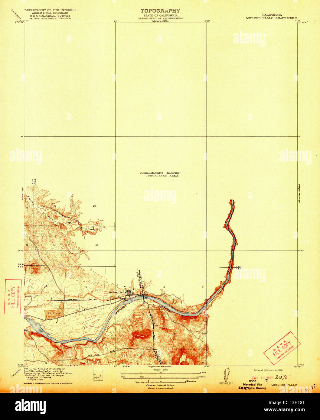 Map of merced hi-res stock photography and images - Alamy