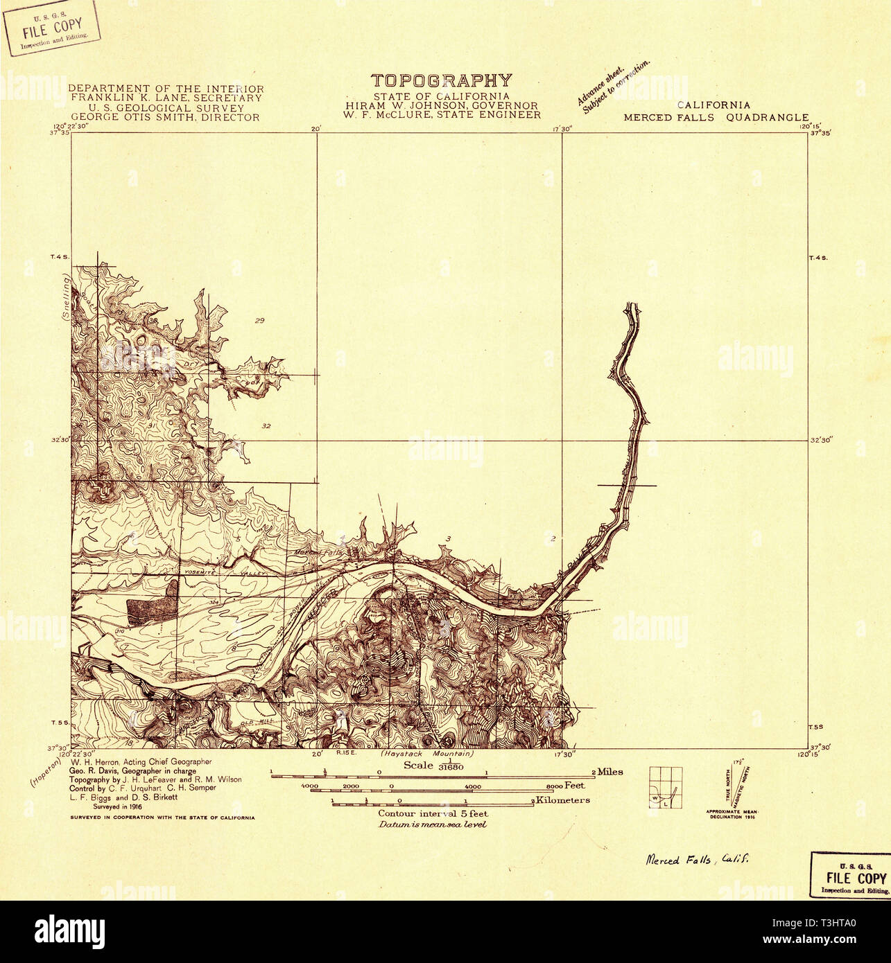 Map of merced hi-res stock photography and images - Alamy