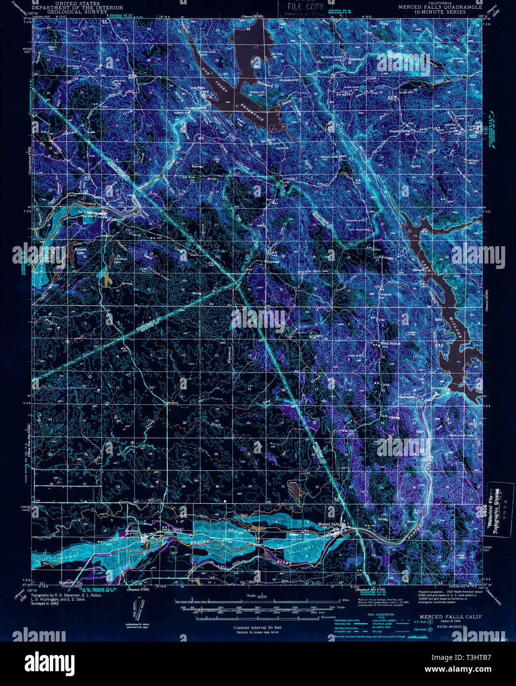 Map of merced hi-res stock photography and images - Alamy