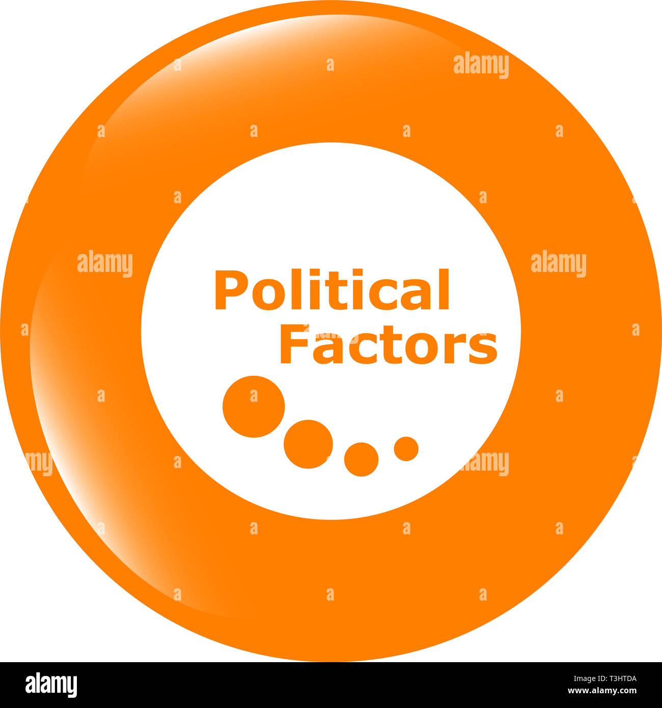 political factors web button, icon isolated on white Stock Photo - Alamy