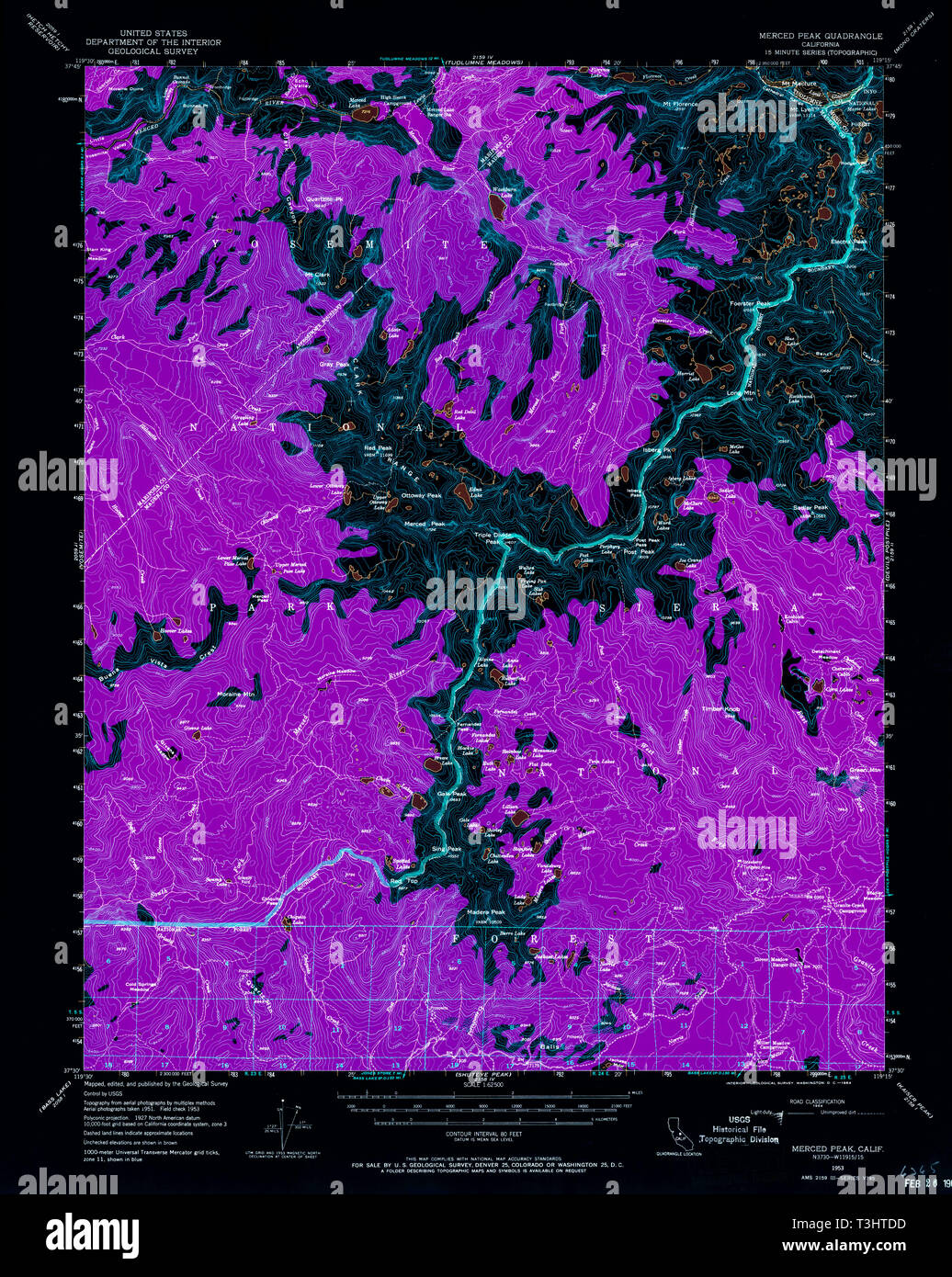 Map of merced hi-res stock photography and images - Alamy