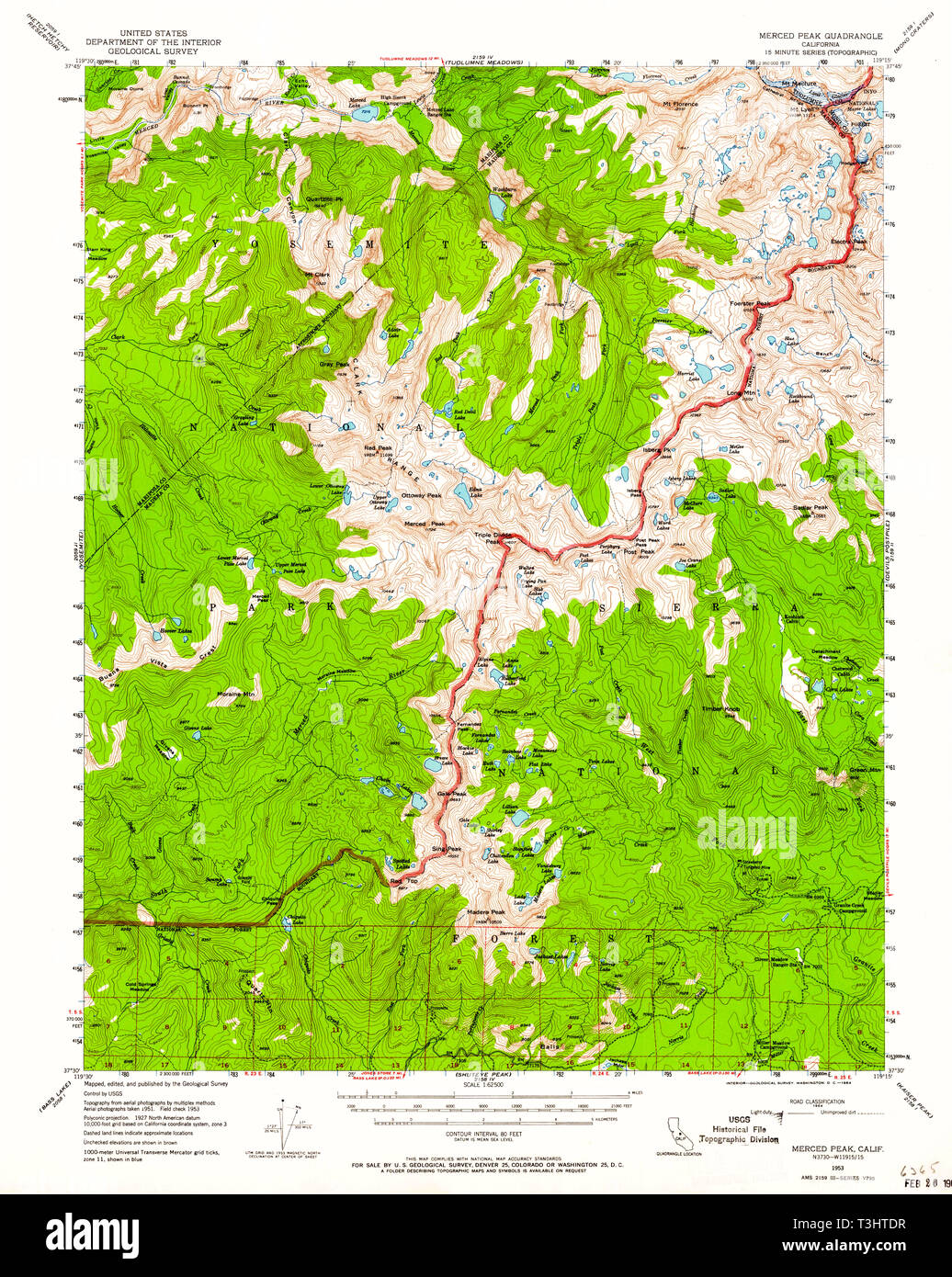 Map of merced hi-res stock photography and images - Alamy