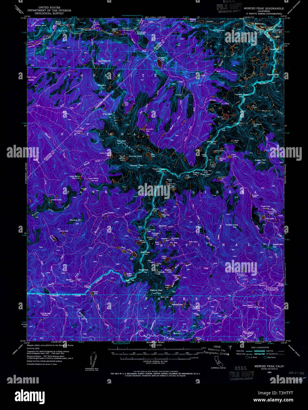 Map of merced hi-res stock photography and images - Alamy