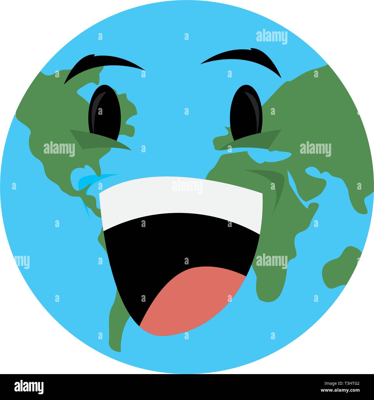 Happy Earth Cartoon Png