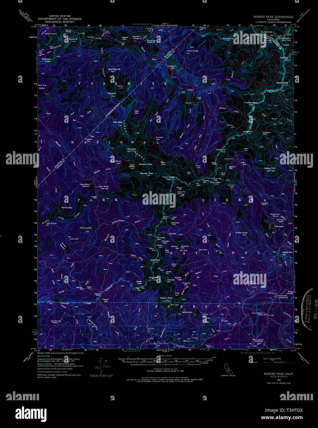 Map of merced hi-res stock photography and images - Alamy