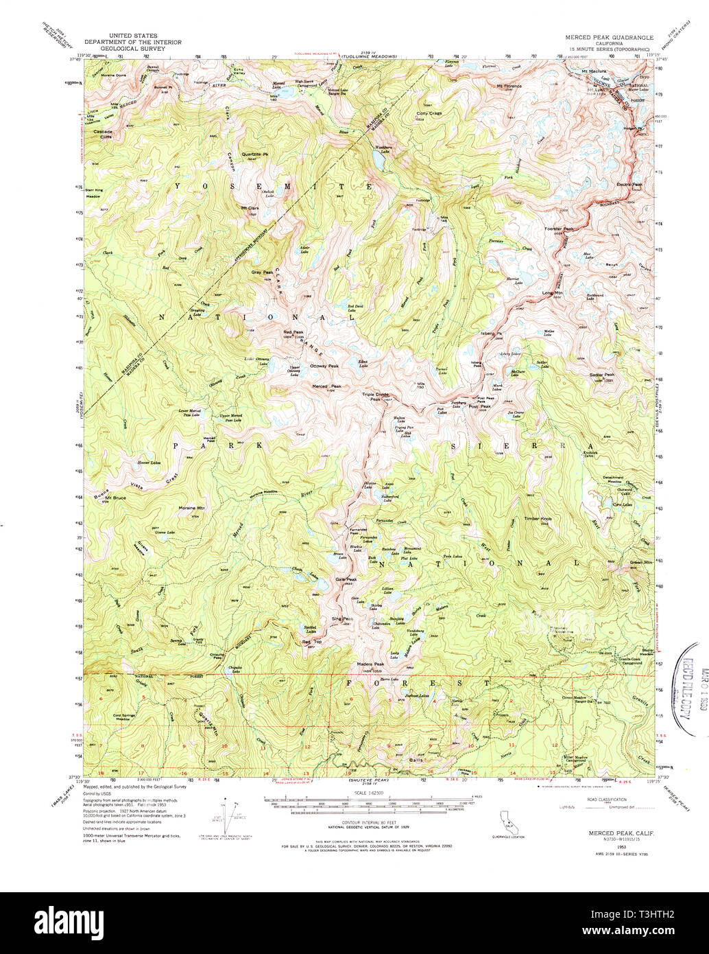 Map of merced hi-res stock photography and images - Alamy