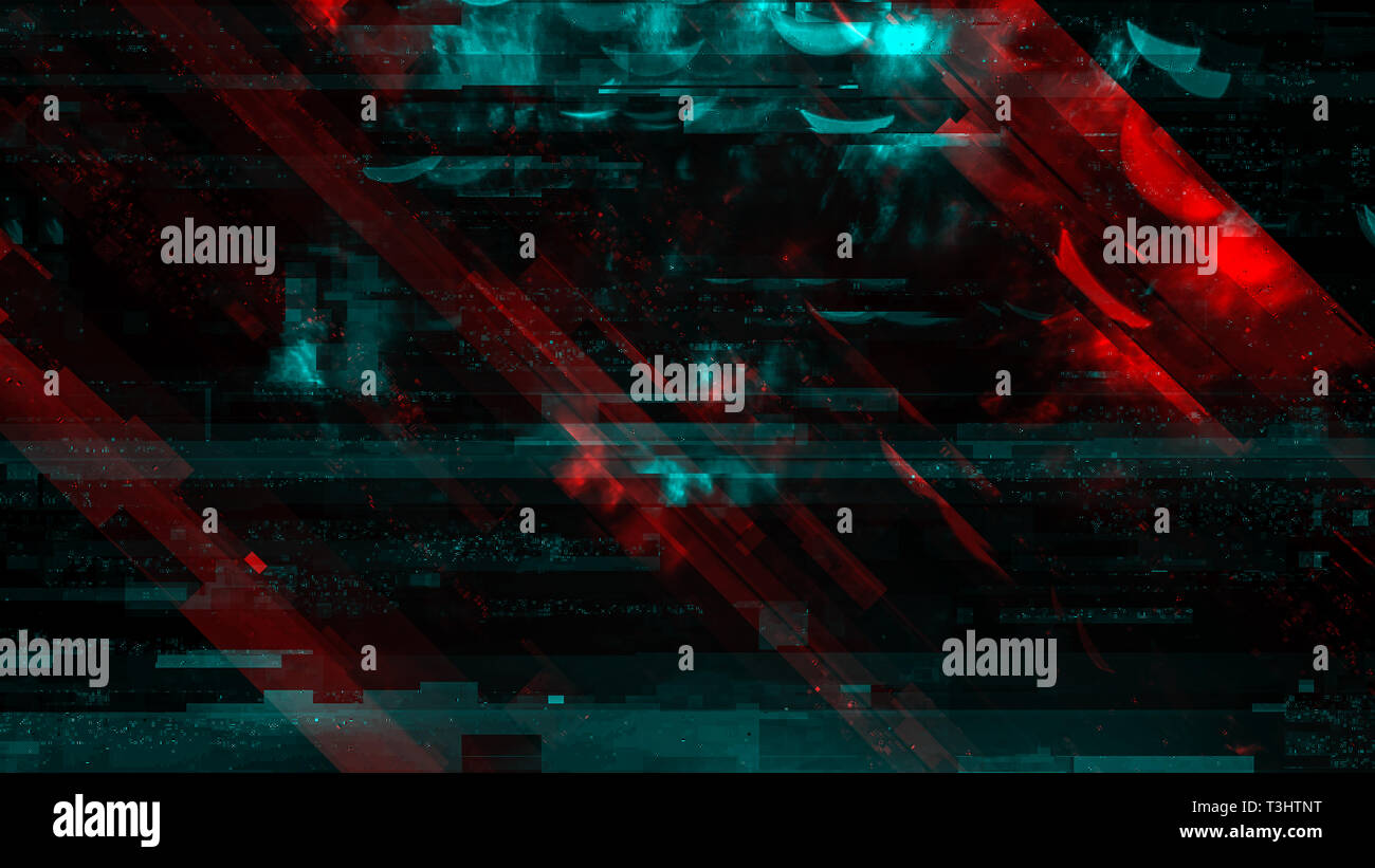 Modern technology background, cyber abstract digital glitch ...