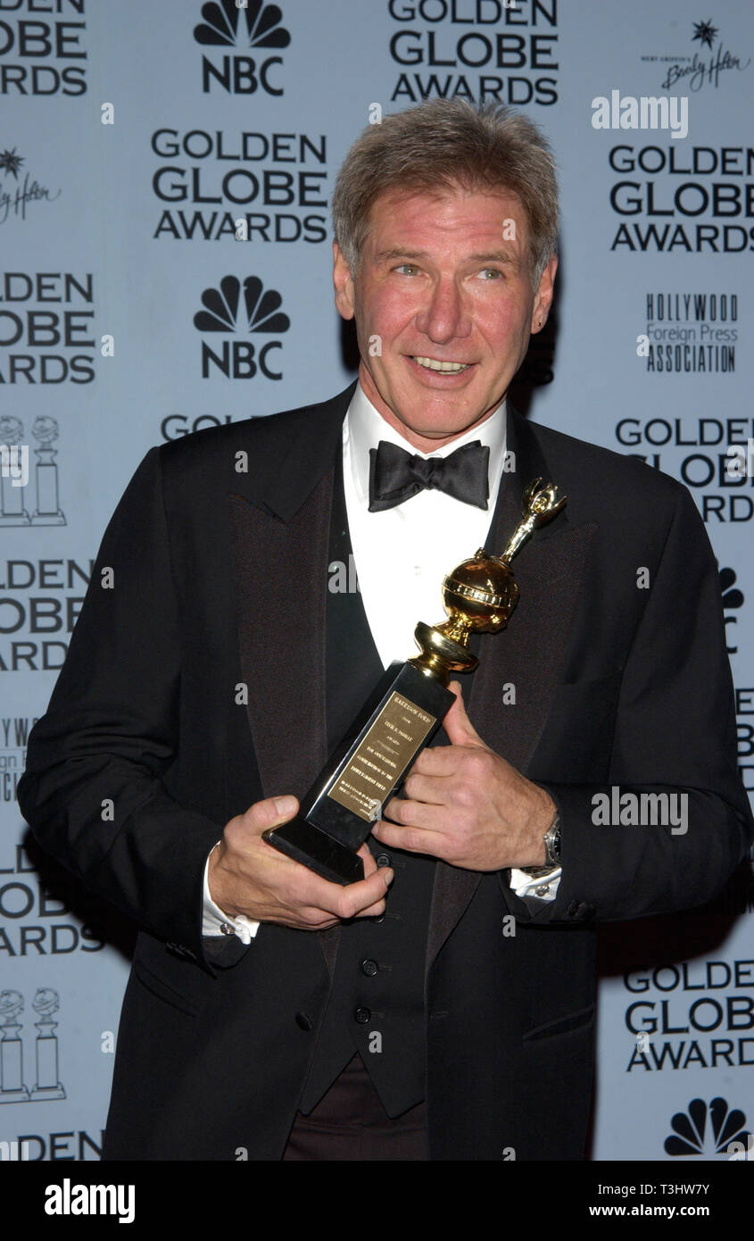LOS ANGELES, CA. January 20, 2002: Actor HARRISON FORD at the 59th ...